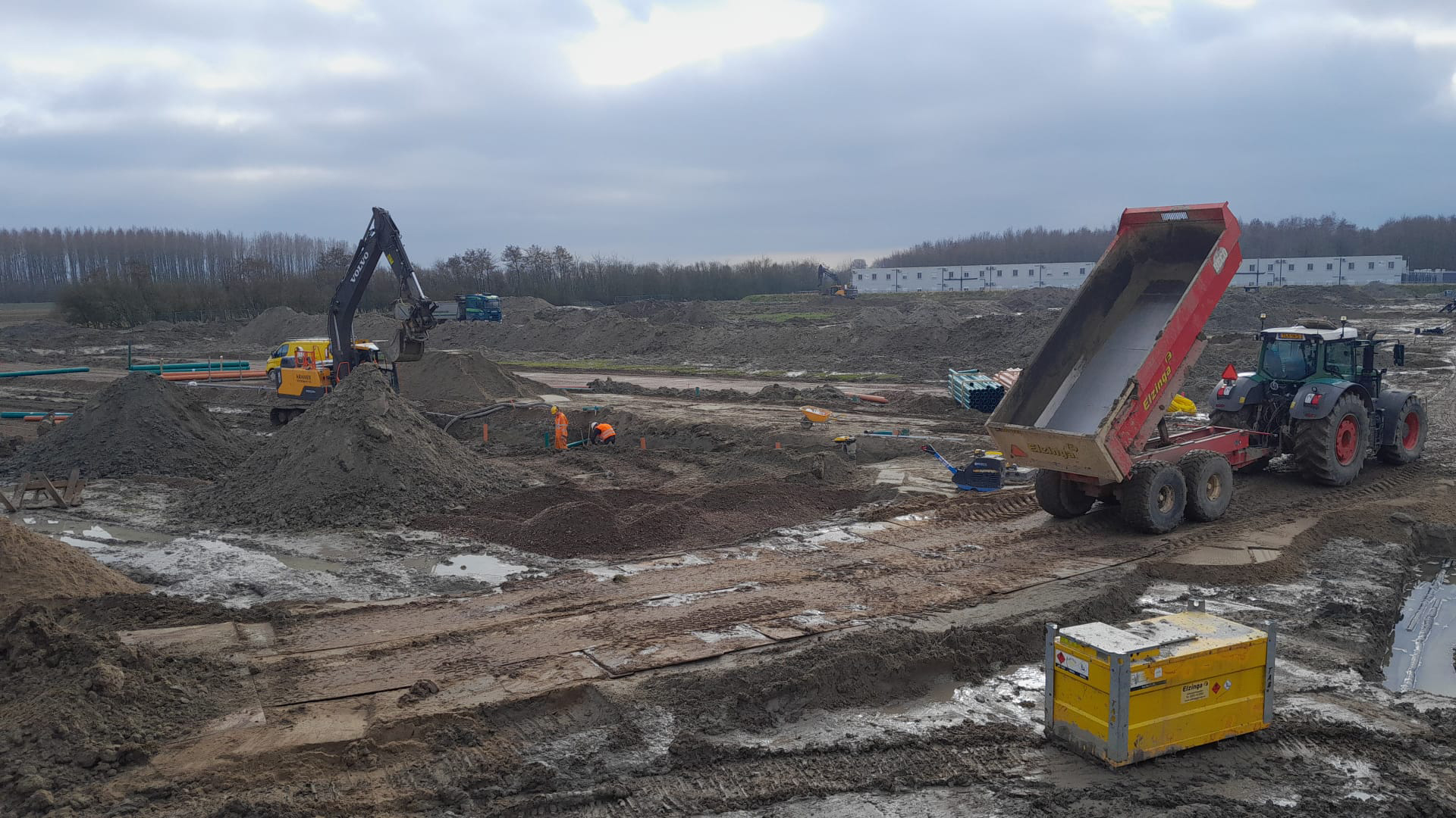 Bouwrijp maken van terrein aan Dingeweg Uithuizen - Elzinga Groep